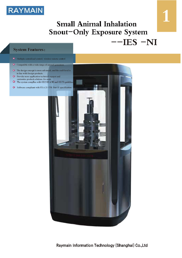 Small Animal Inhalation Snout-Only Exposure System